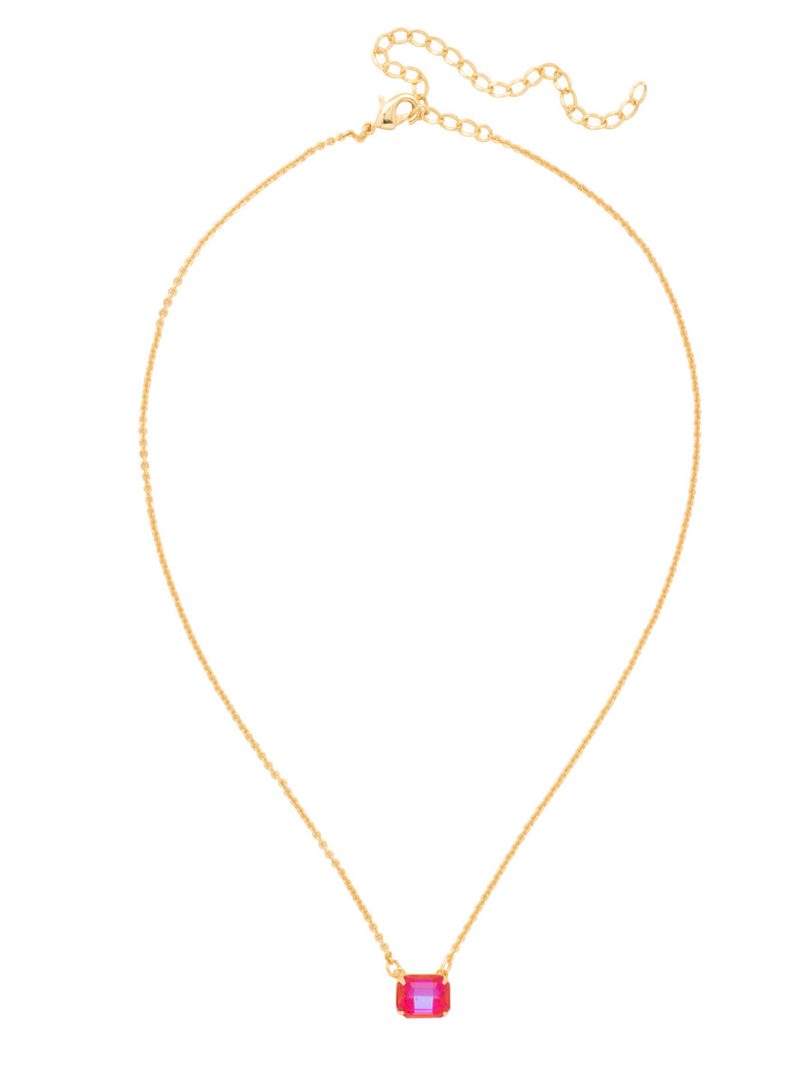 Sorrelli Red Carpet Octavia Single Pendant Necklace – Plum Delightful