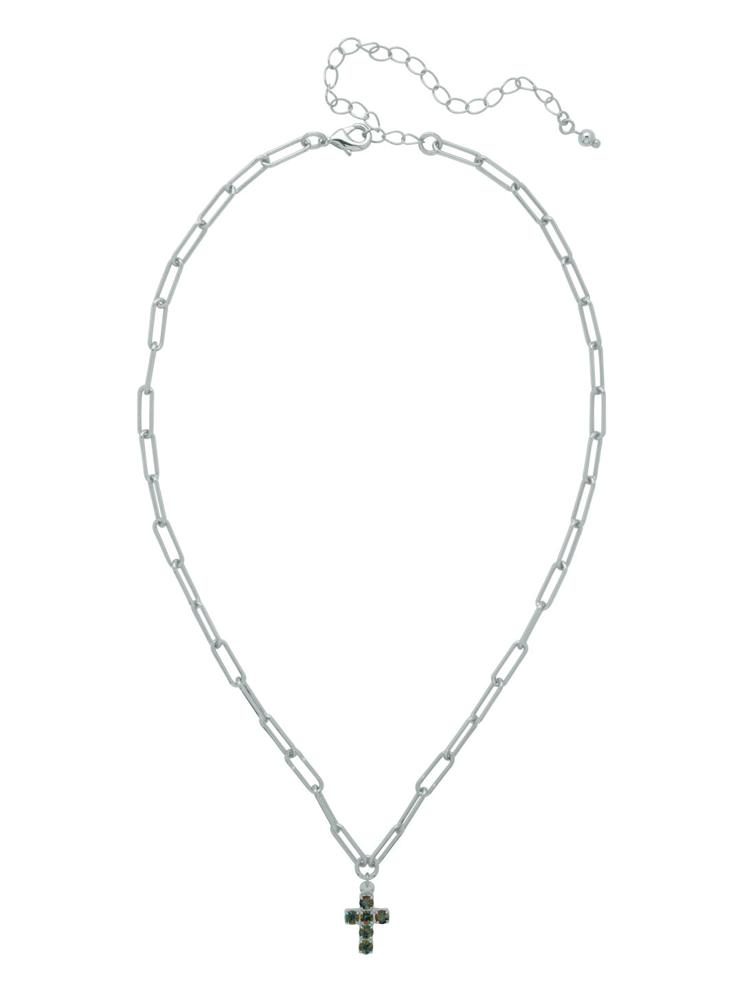 Sorrelli Volcano Carly Cross Pendant Necklace – Plum Delightful